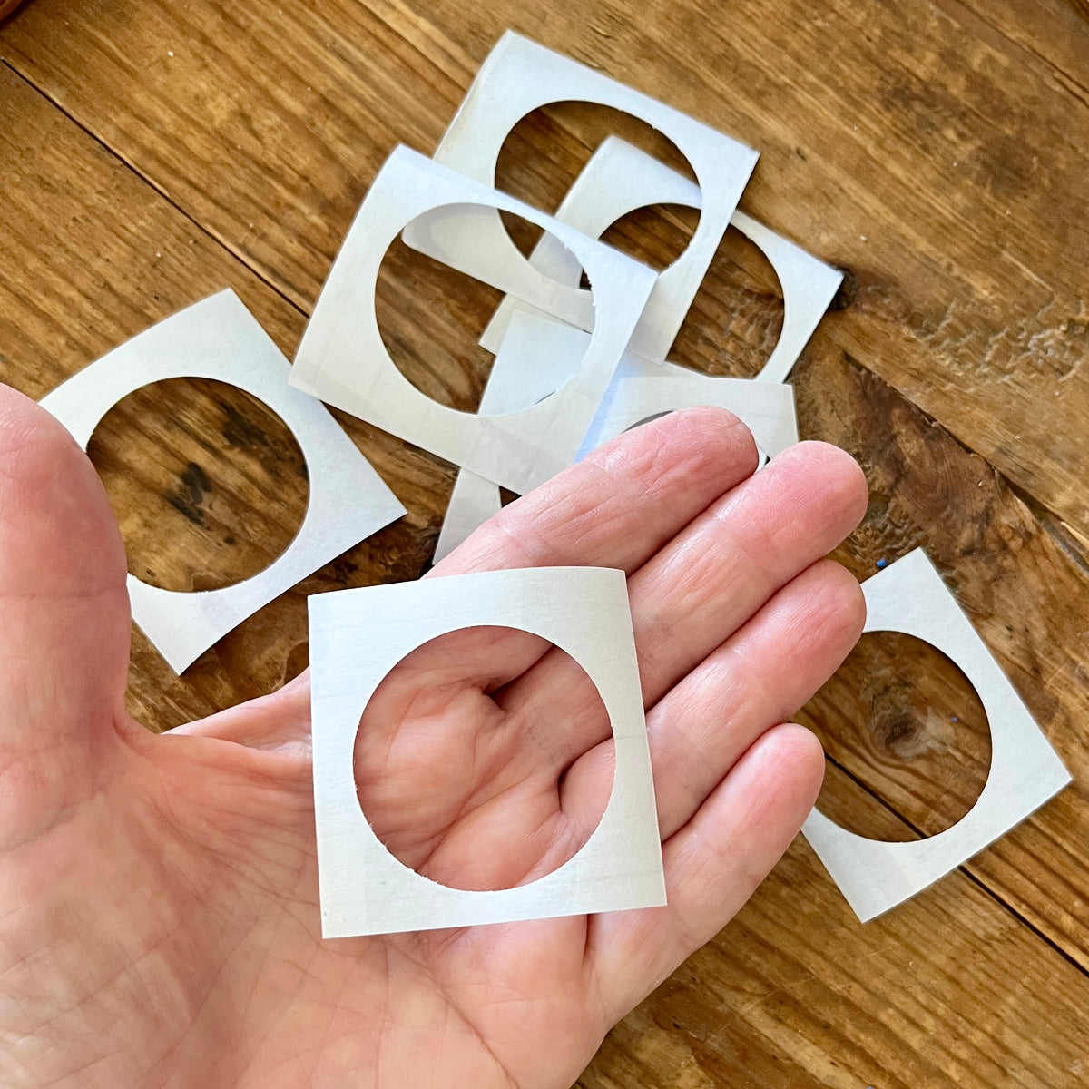Clear tape circle template 1.5 inch (38mm) x 10 – Pigments Art